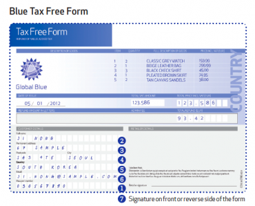 Blue Tax Free Form - LOFT GIRL